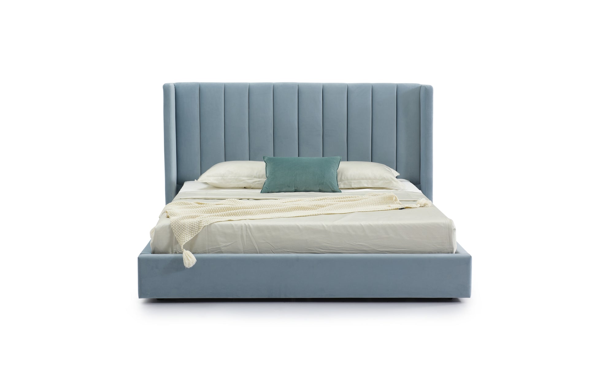 Sky Blue Chantel Bed | Soft Chantel Bed | DIANA STORE