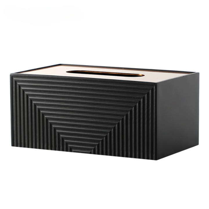 Geomatic Black Tissue Box – DIANA STORE