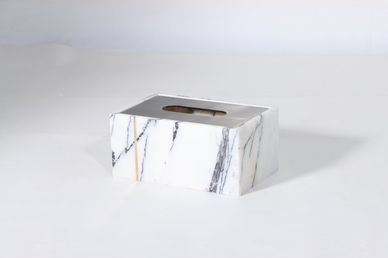 White Stone Tissue Box – DIANA STORE